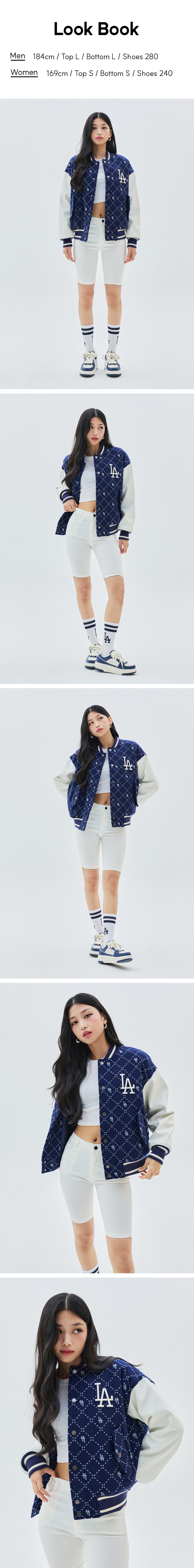 다이아 모노그램 울 자가드 바시티자켓 LA (Navy) - 감도 깊은 취향 셀렉트샵 29CM